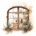 Old Window Clipart 10 High Quality Jpgs Vintage Wooden Window Rustic ...
