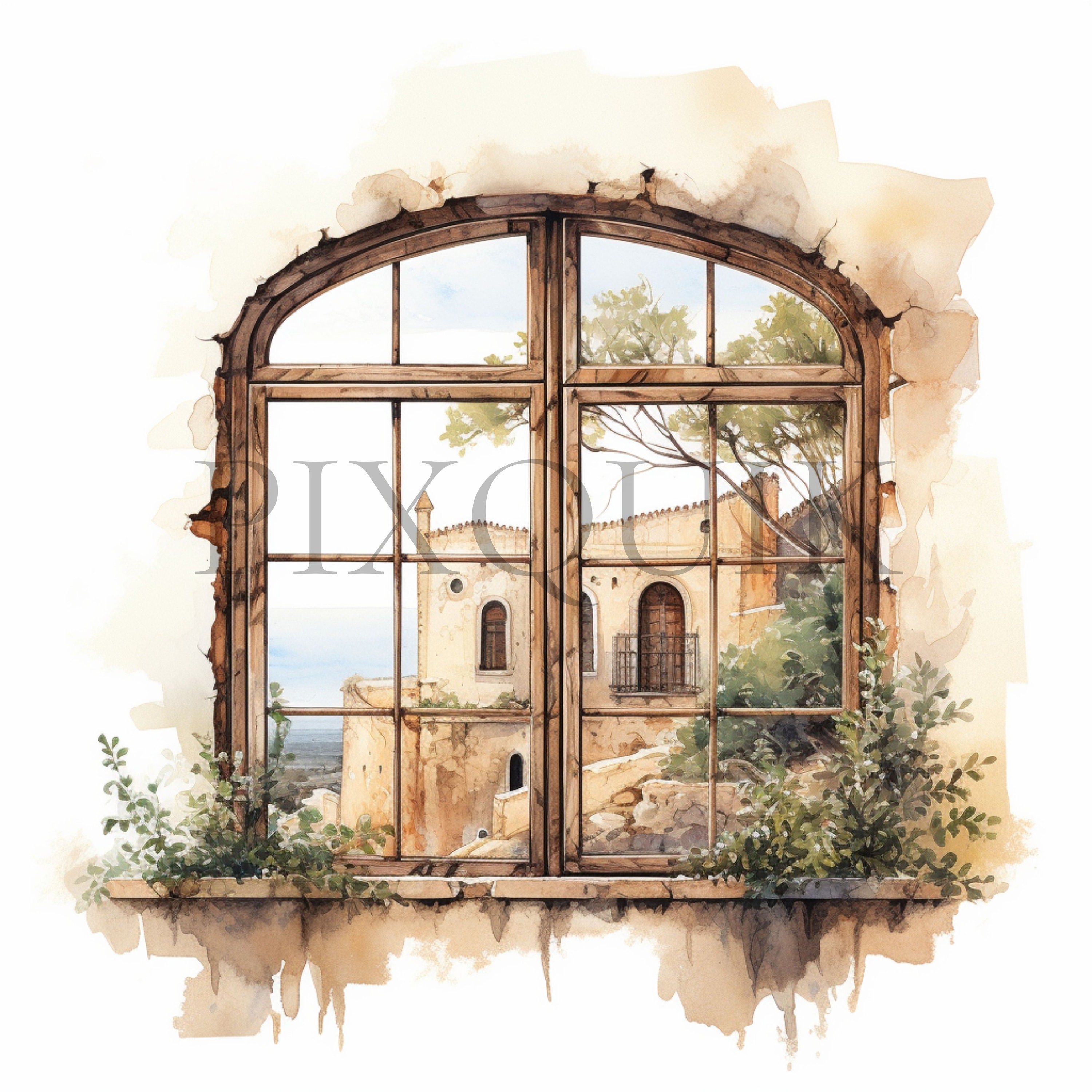 Old Window Clipart 10 High Quality Jpgs Vintage Wooden Window Rustic ...