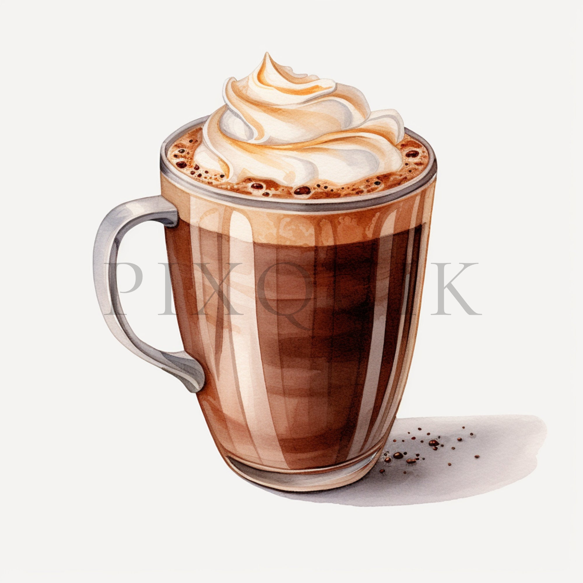 Hot Chocolate Mug Clipart 10 High Quality Jpgs Digital Download Hot ...