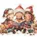 Holiday Children Clipart | Christmas Jpgs (digital Download) - Etsy