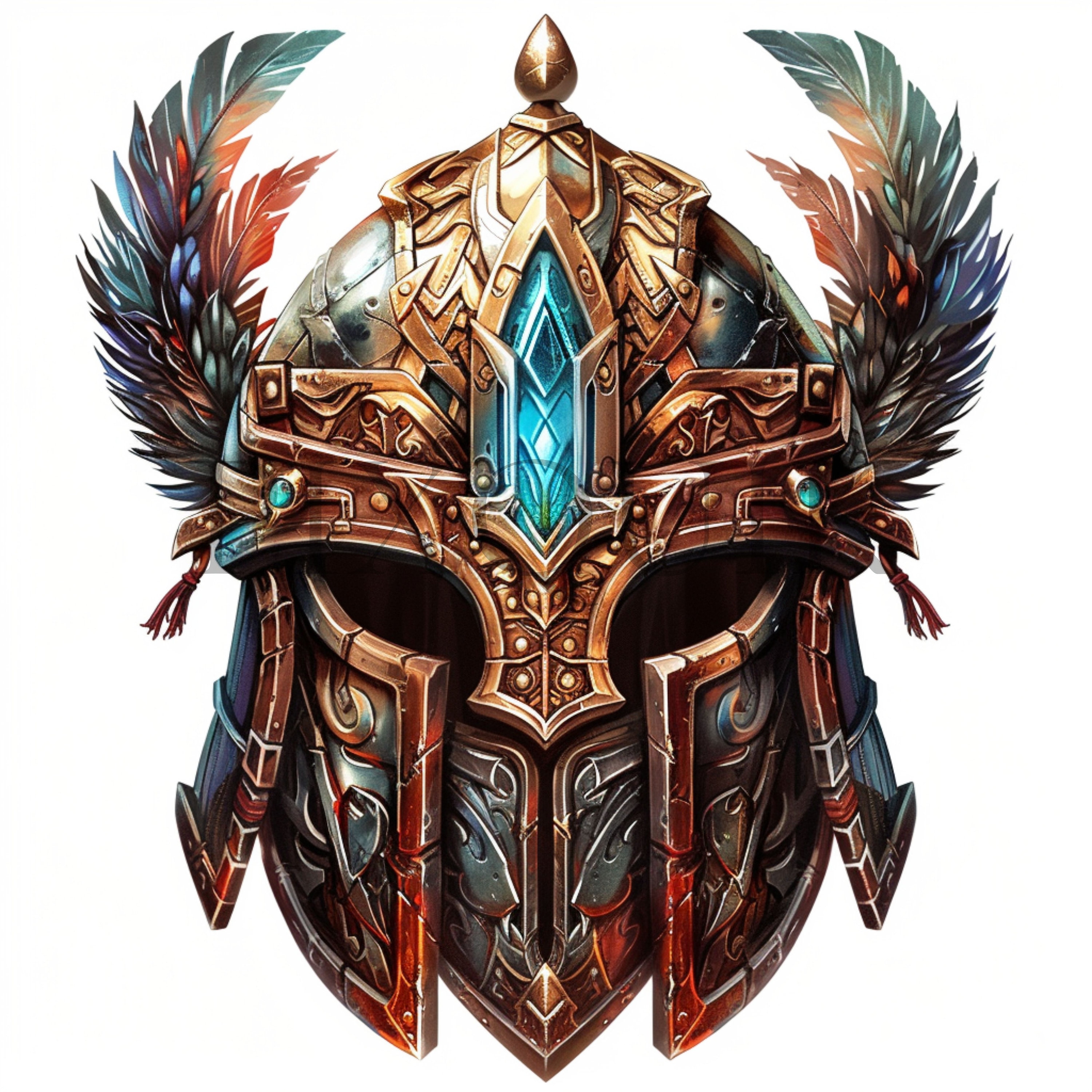 Battle Helmet Clipart 10 High Quality JPG Watercolor Battle Clipart ...