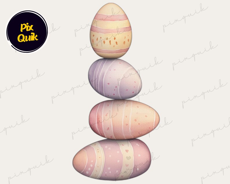 Watercolor Easter Bunny Clipart Bundle, Spring Rabbits, Eggs, Lambs ...