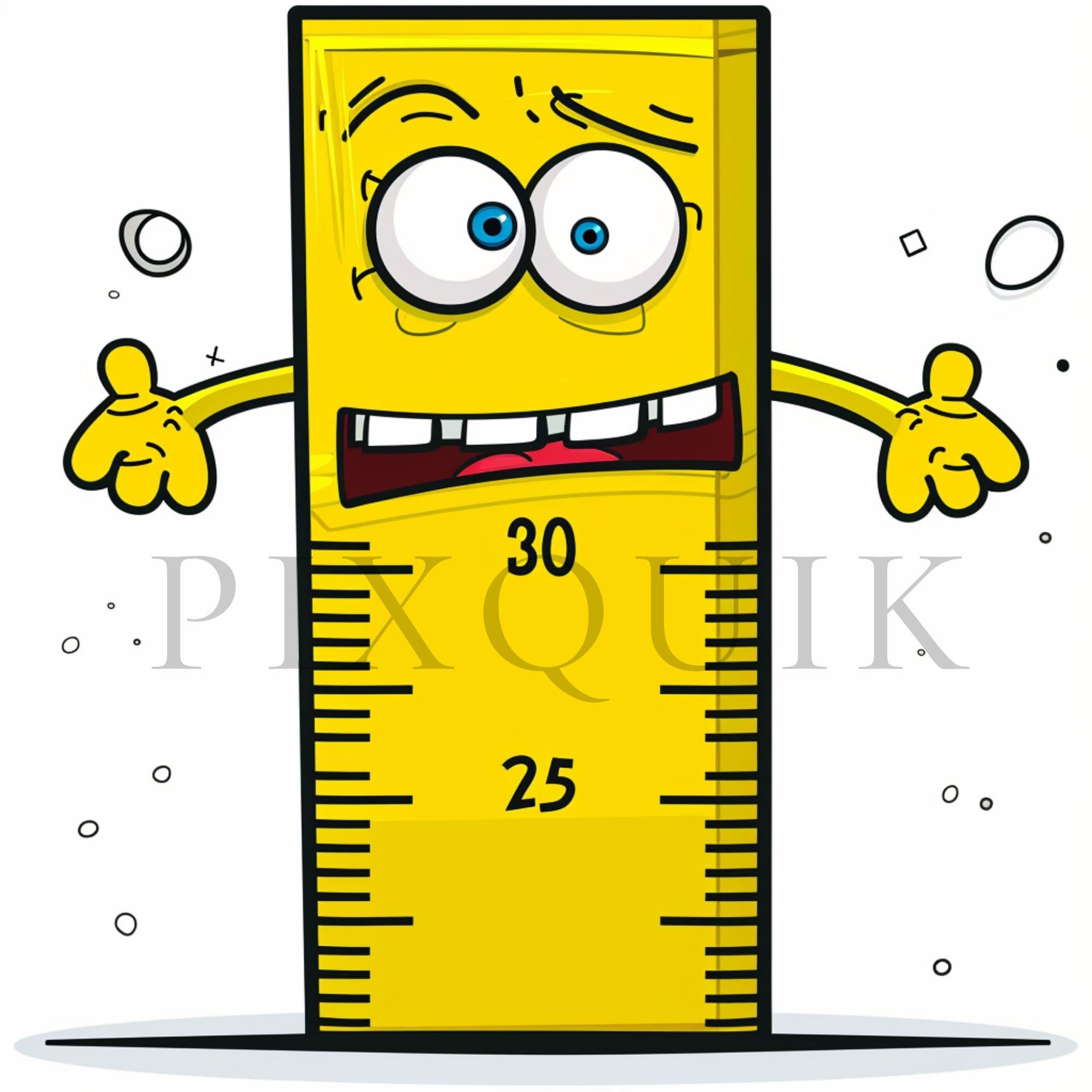 Ruler Cartoon Clipart 10 High Quality Jpgs Digital Download Back to ...