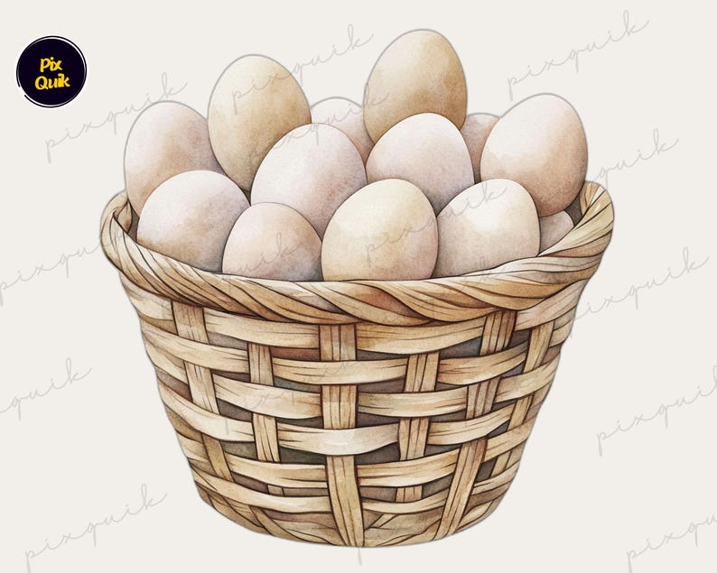 Watercolor Easter Bunny Clipart Bundle, Spring Rabbits, Eggs, Lambs ...