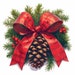 Christmas Bow Clipart | Plaid Ribbon, Pinecone Design (digital Download ...