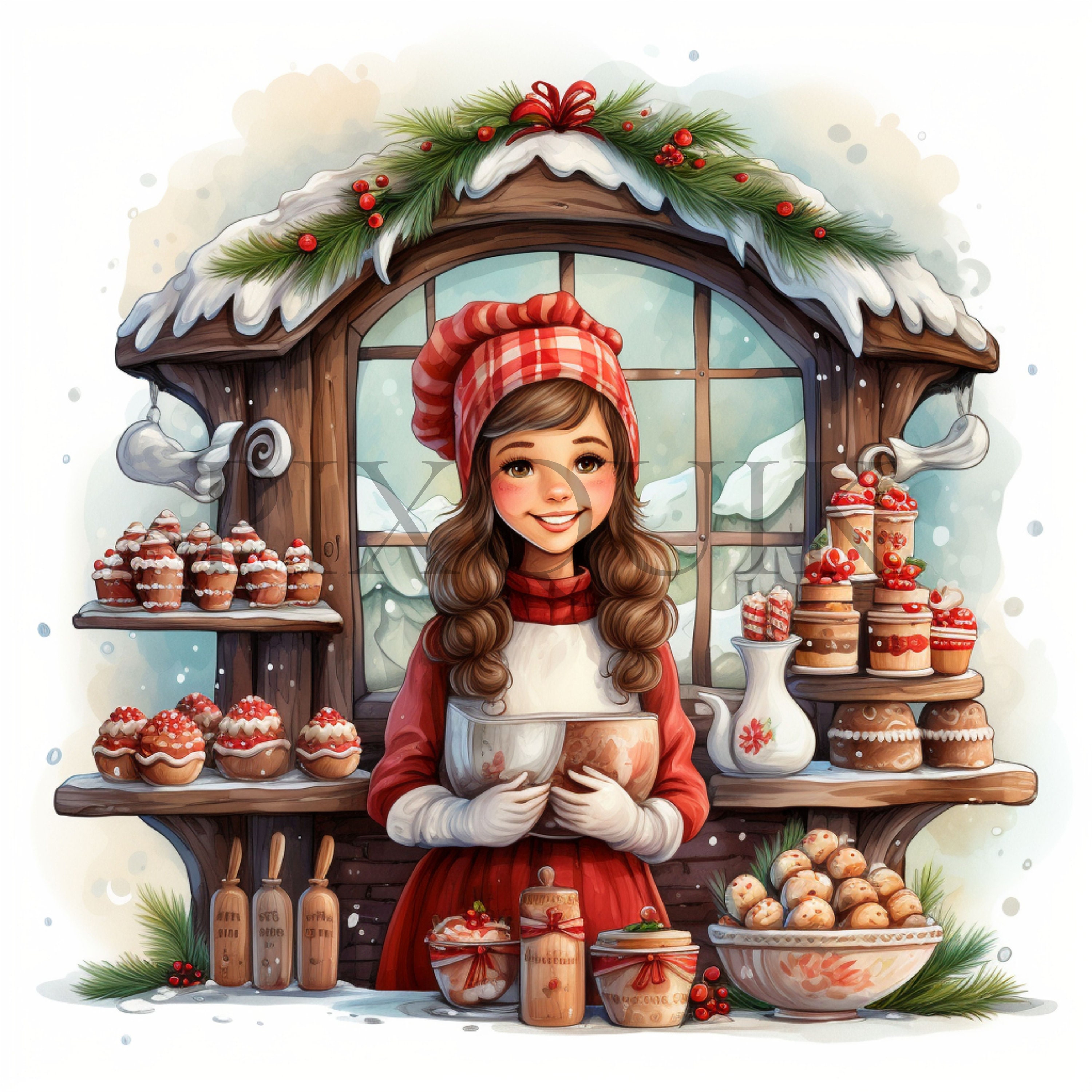Christmas Baking Clipart | Holiday Baking Graphics (digital Download ...