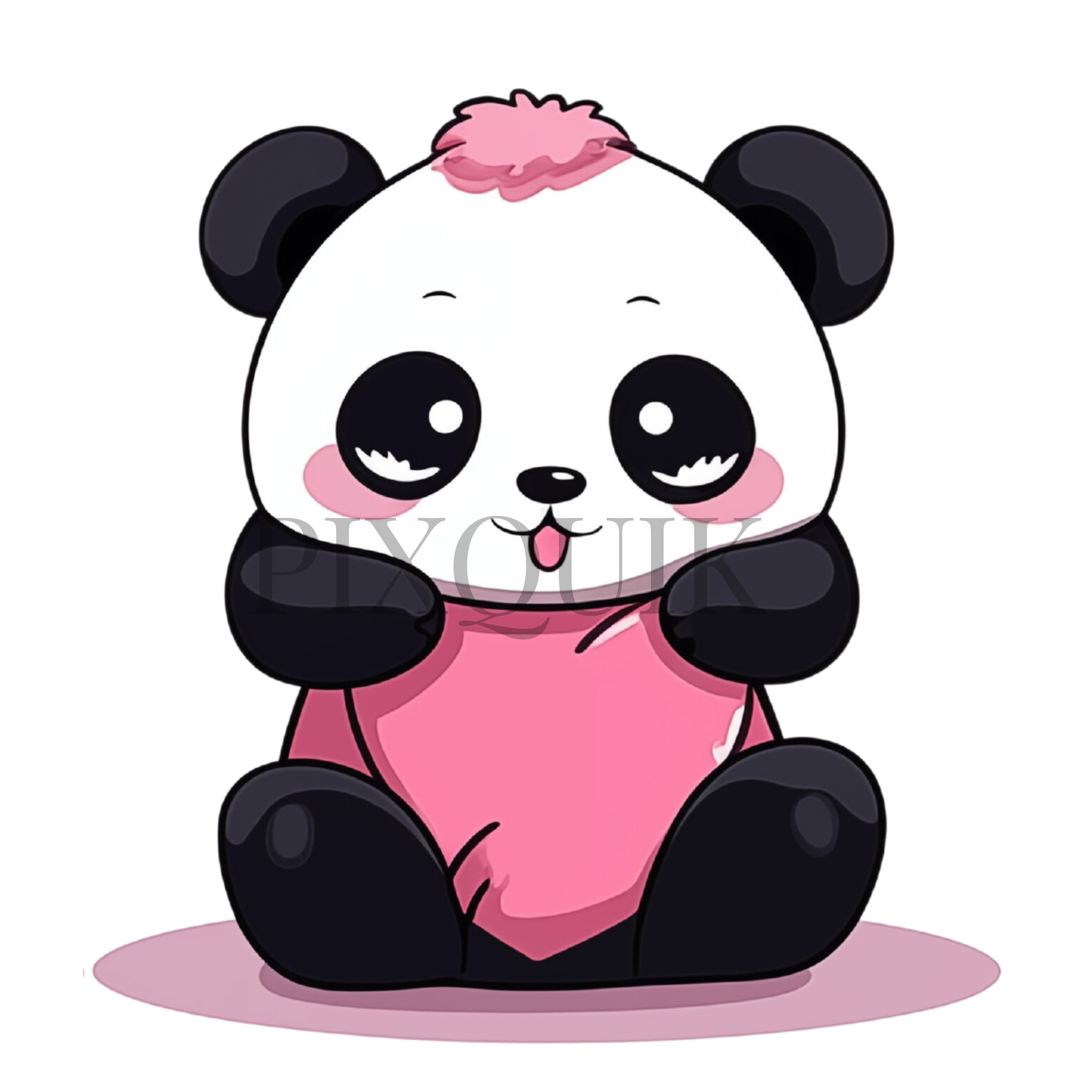 Valentine Cute Panda Clipart Valentines Day Graphics in PNG and SVG ...