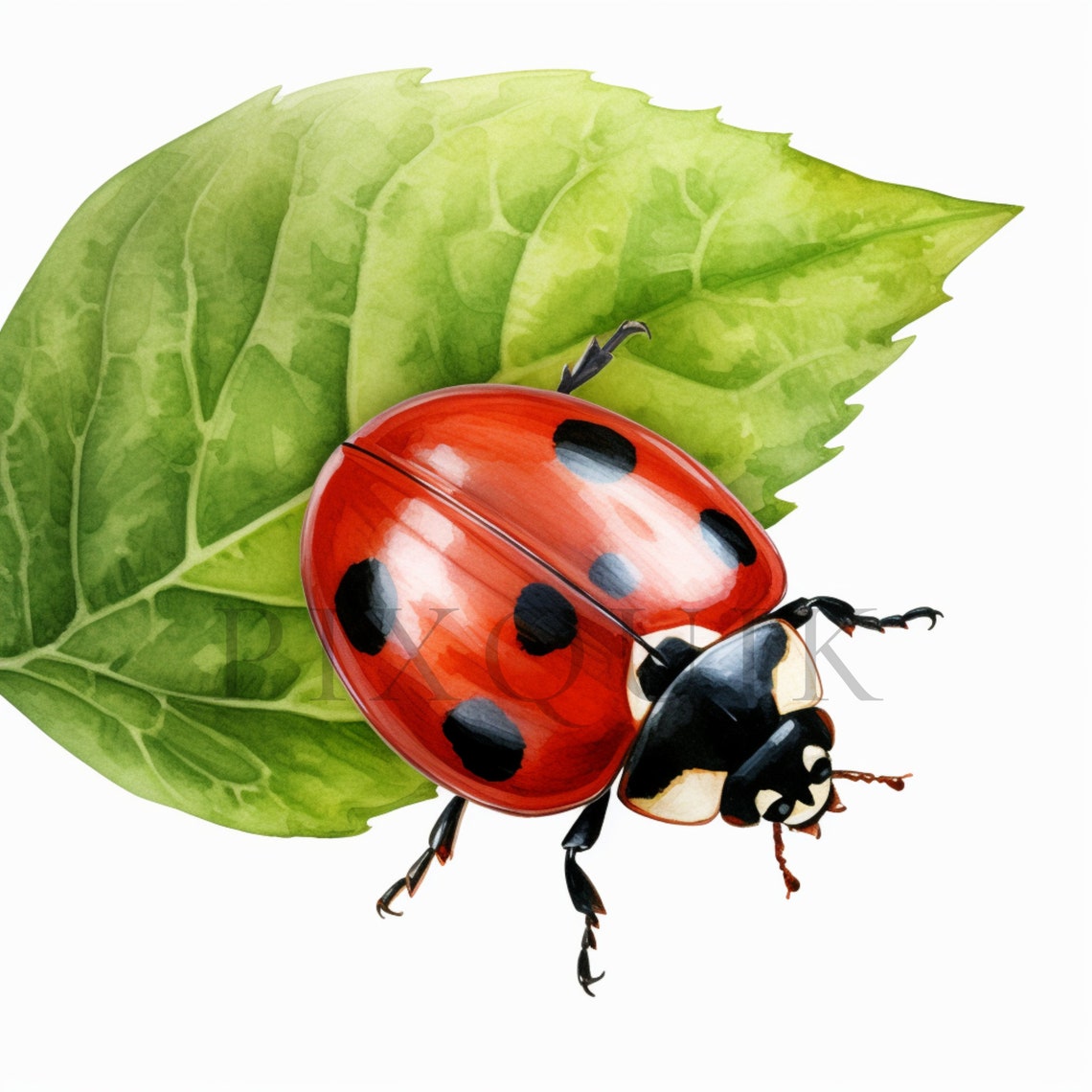 Watercolor Ladybug Clipart 10 High Quality Jpgs Digital Download ...