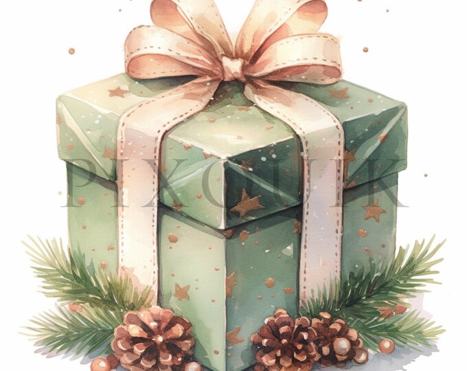 100 Luxury Gift Box Set Cliparts, Planner Clipart, Scrapbook, Bridal ...