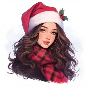 Holiday Girl Clipart | Xmas, Winter Theme (digital Download) - Etsy