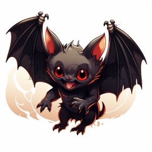 Cute Vampire Bat Clipart | 10 High Quality JPG | Vampire Bat Clipart ...