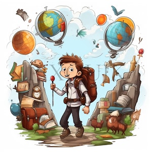 Explore Clipart | Explorer Clipart | Watercolor Explorer Clipart | 10 ...