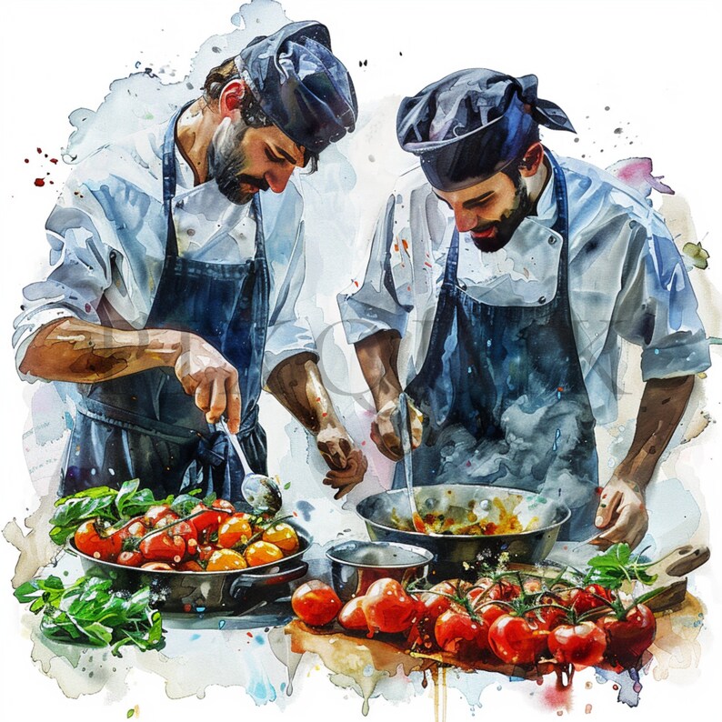 Chef Cooking Clipart | Culinary Art, Father's Day (digital Download) - Etsy