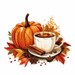 Pumpkin Spice Coffee Clipart | Fall Vector Art (digital Download) - Etsy