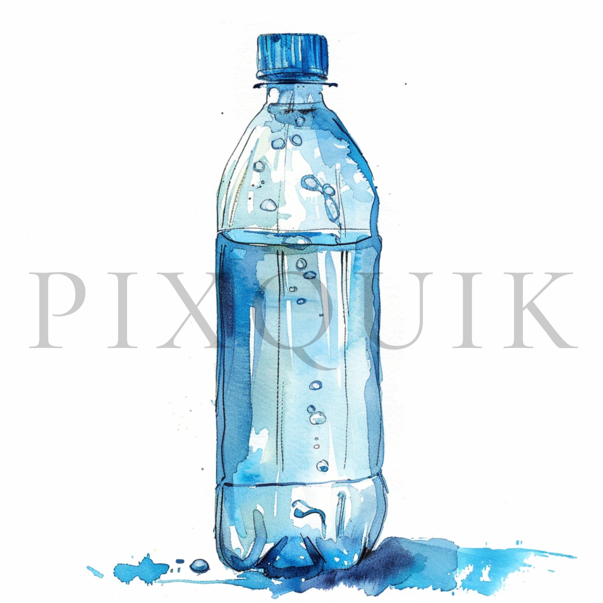 Water Bottle Clipart 10 High Quality Jpgs Instant Digital Download ...