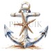 Nautical Anchor Clipart Set | 10 High Quality Jpgs | Anchor Graphics ...