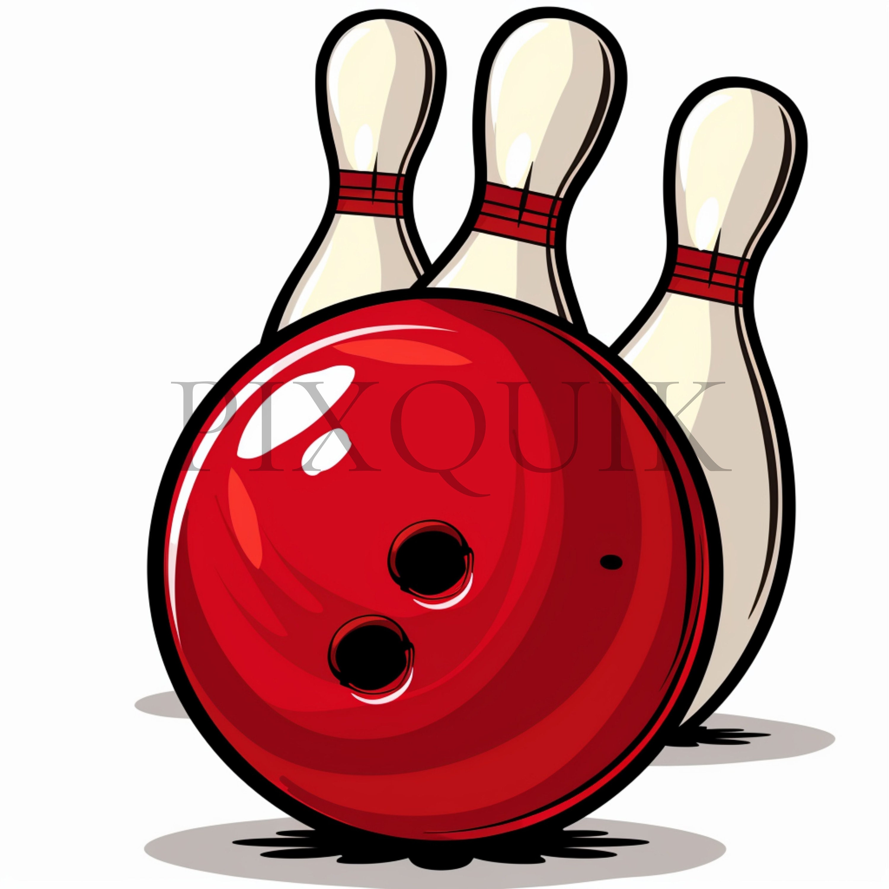 Watercolor Bowling Ball Clipart 10 High Quality Jpgs Bowling Ball ...