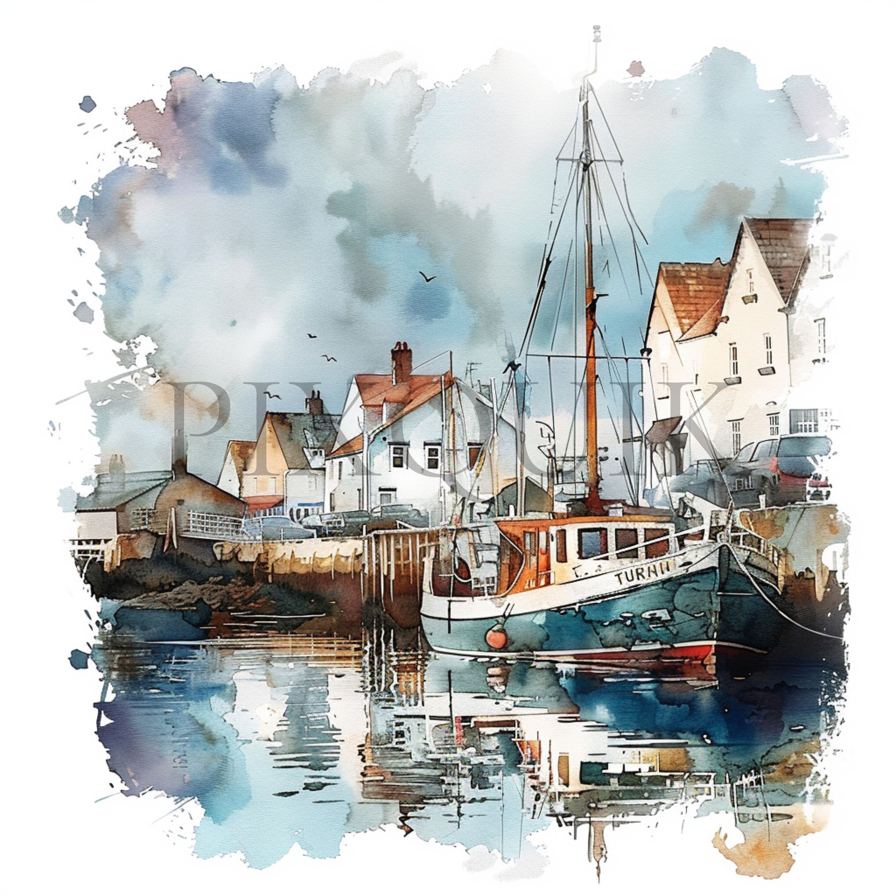 Quiet Harbor Clipart 10 High Quality Jpgs Printable Harbor Clipart ...