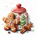 Christmas Cookies Clipart 10 High Quality Jpgs Printable Holiday ...