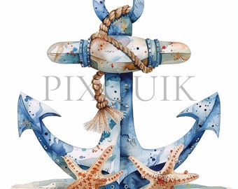 Anchors Aweigh Clipart Digital Download Set of 12 - Etsy