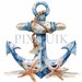 Nautical Anchor Clipart Set | 10 High Quality Jpgs | Anchor Graphics ...