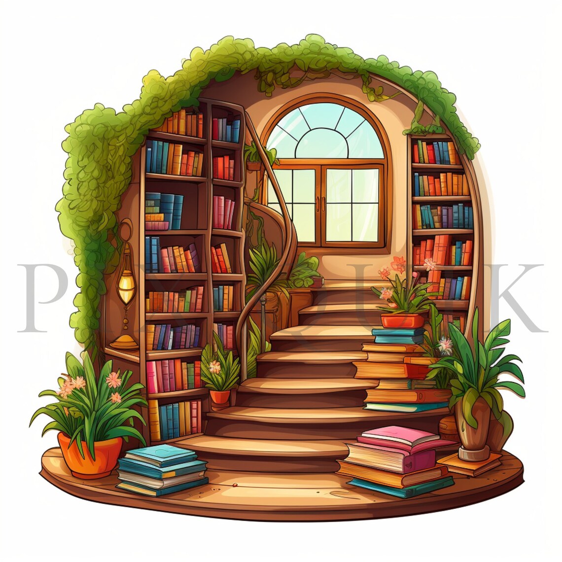 Library Clipart - 10 High Quality Jpgs | Library Books Clipart | Book ...