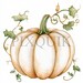 Autumn Pumpkin Clipart 10 High Quality Jpg's and PNG Rustic Fall ...