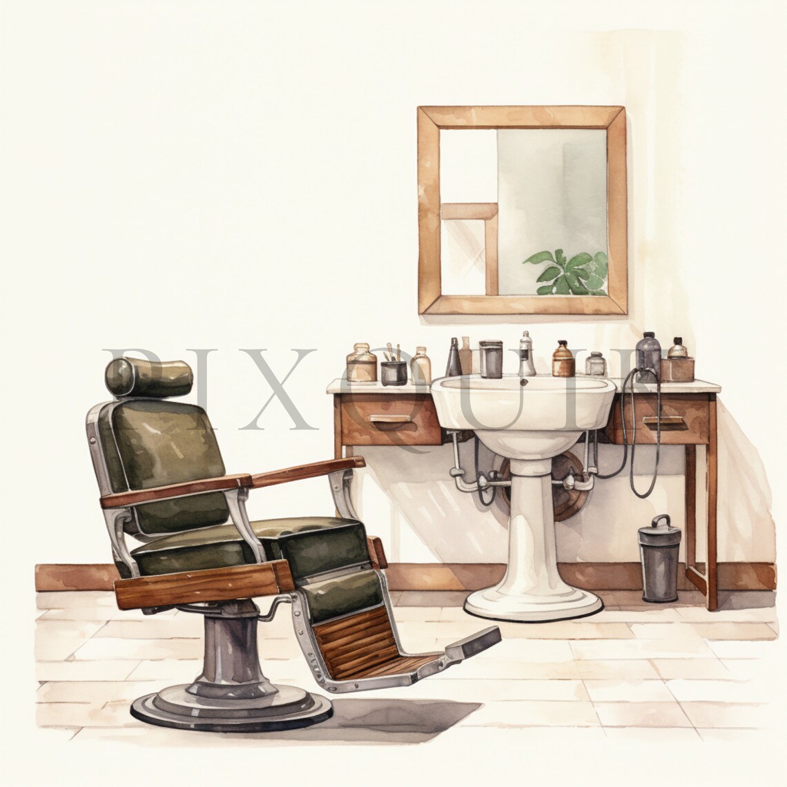 Barber Shop Clipart 10 High Quality Jpgs Digital Download Barber ...