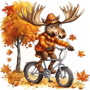 Moose Clipart | Fall Animal | 10 High Quality JPG | Autumn | Animal Clipart | Instant Download ...