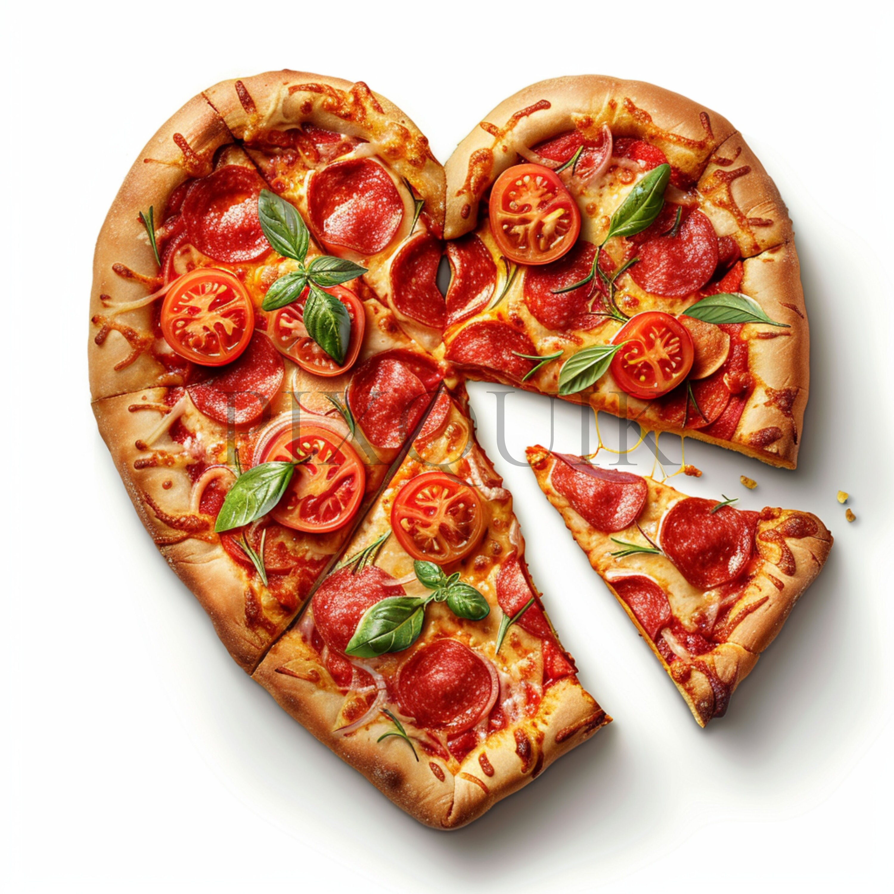 Heart Pizza Clipart 10 High Quality Jpgs Food Clipart Tomato Pizza ...
