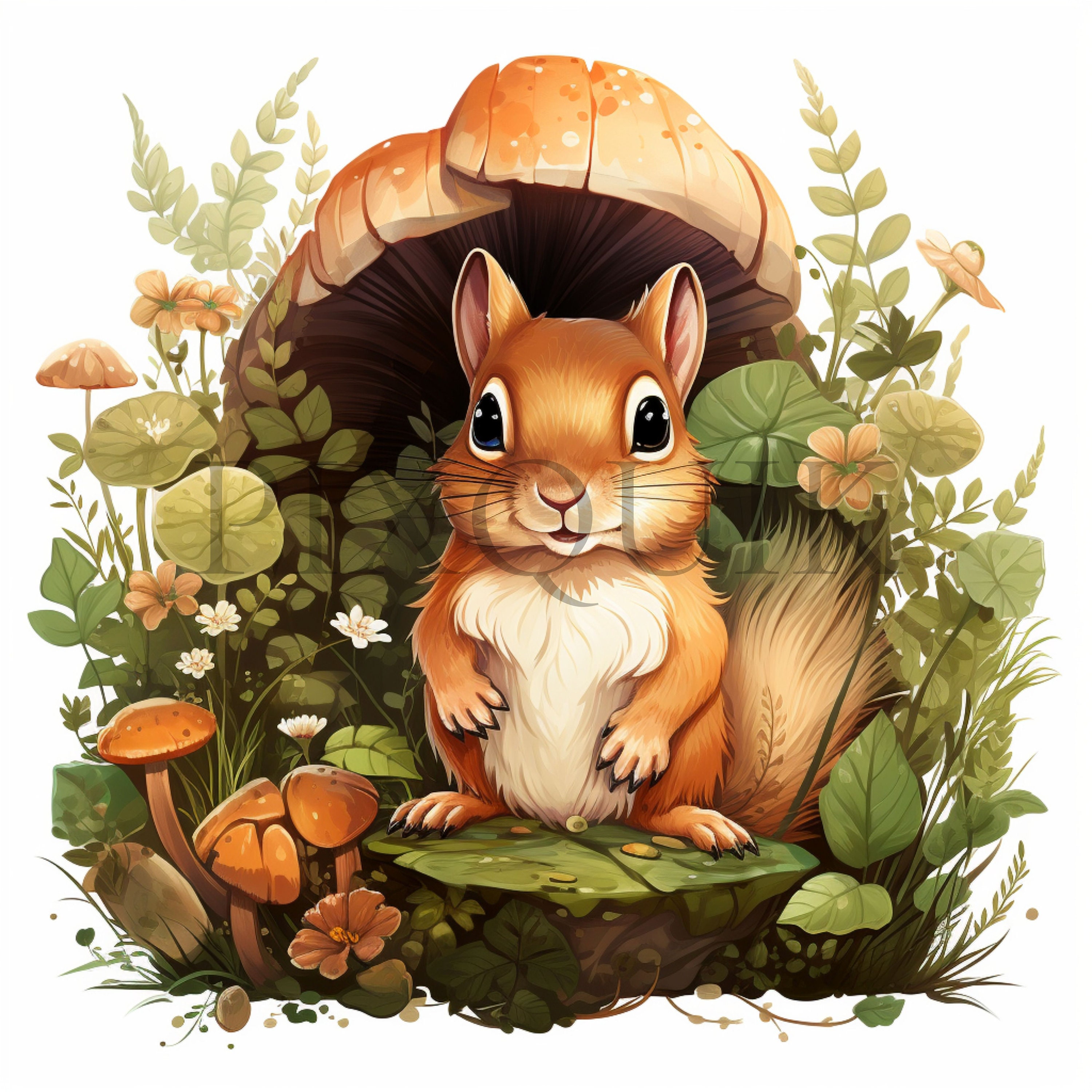 Chipmunk Clipart Woodland Animal Clipart 10 High Quality JPG Cute ...