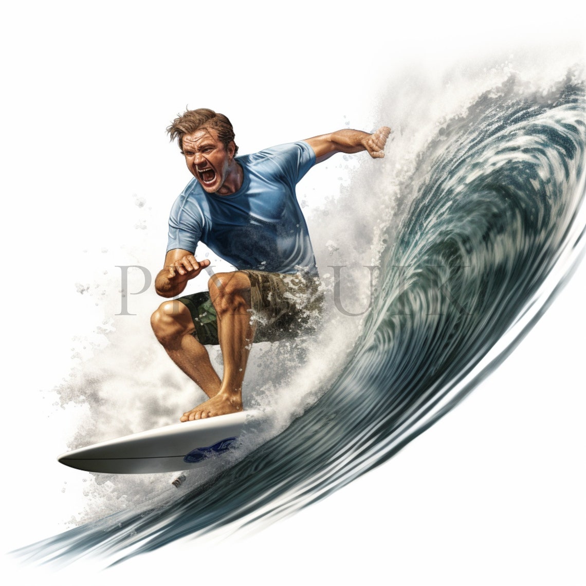 Surfing Clipart 10 High Quality Jpgs Digital Download Vacation Clipart ...