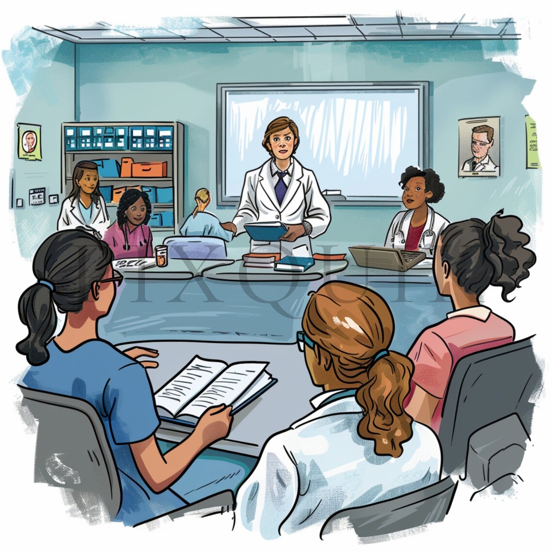 Nurse Education Clipart | Medical School Jpgs (digital Download) - Etsy