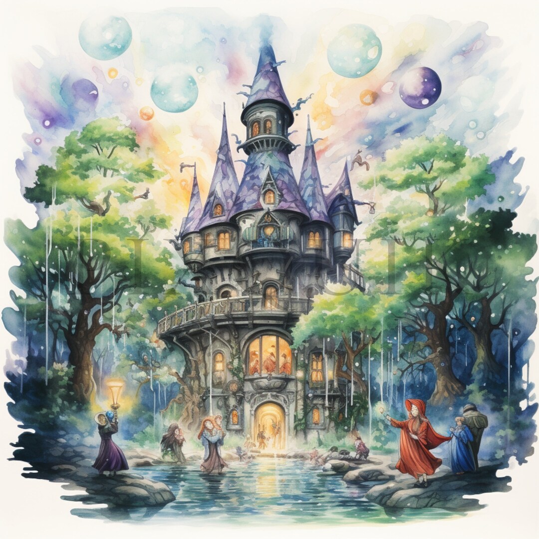 Wizard School Clipart | 10 High Quality Jpgs | Digital Download | Paper ...