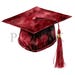 Burgundy Graduation Cap Clipart: Watercolor Art (10 JPG Files) (digital ...