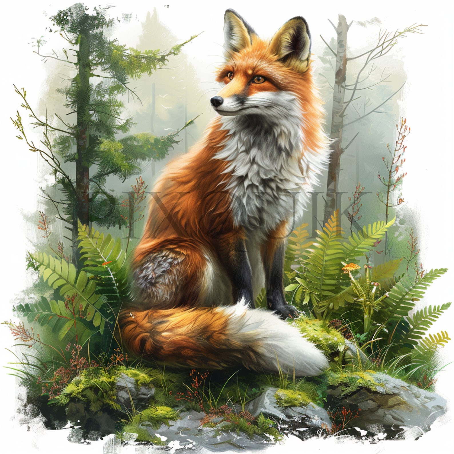 Fox Clipart | Woodland Animals, Card Making (digital Download) - Etsy