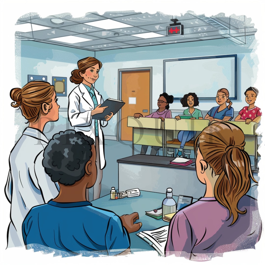 Nurse Education Clipart | 10 High Quality Jpgs | Digital Download ...