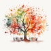 Watercolor Family Tree Clipart Set 10 High Quality Jpgs Digital ...