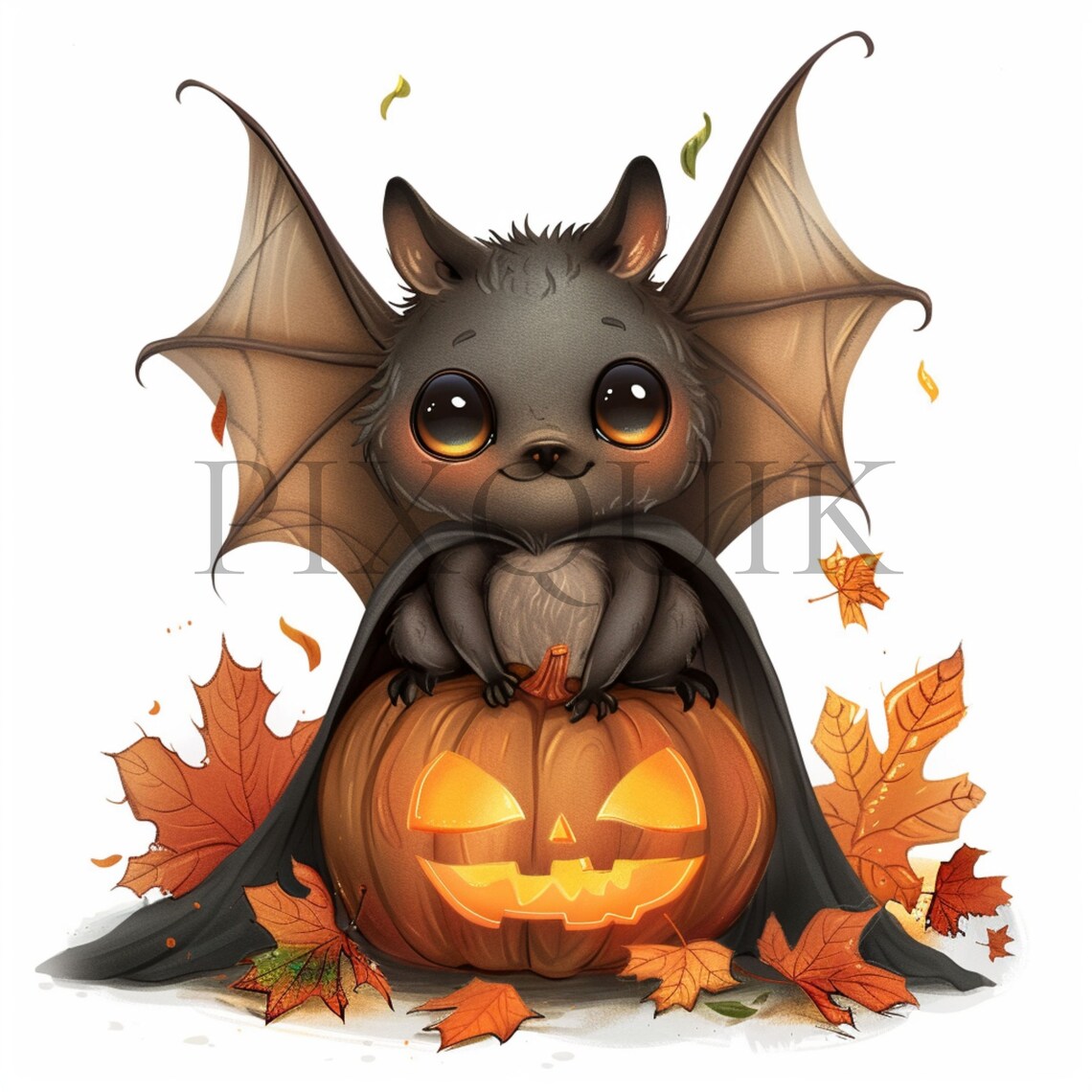 Bat Clipart Fall Bat Clipart 10 High Quality JPG Autumn Instant ...