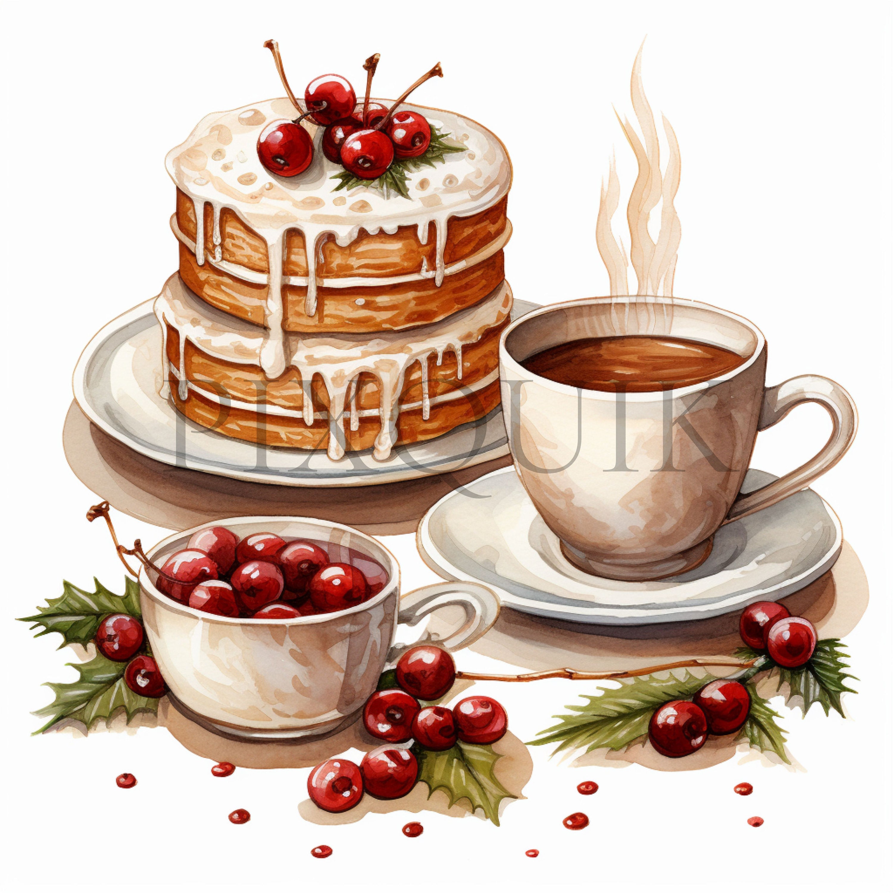 Holiday Treats Clipart 10 High Quality Jpg's Digital Download Christmas ...