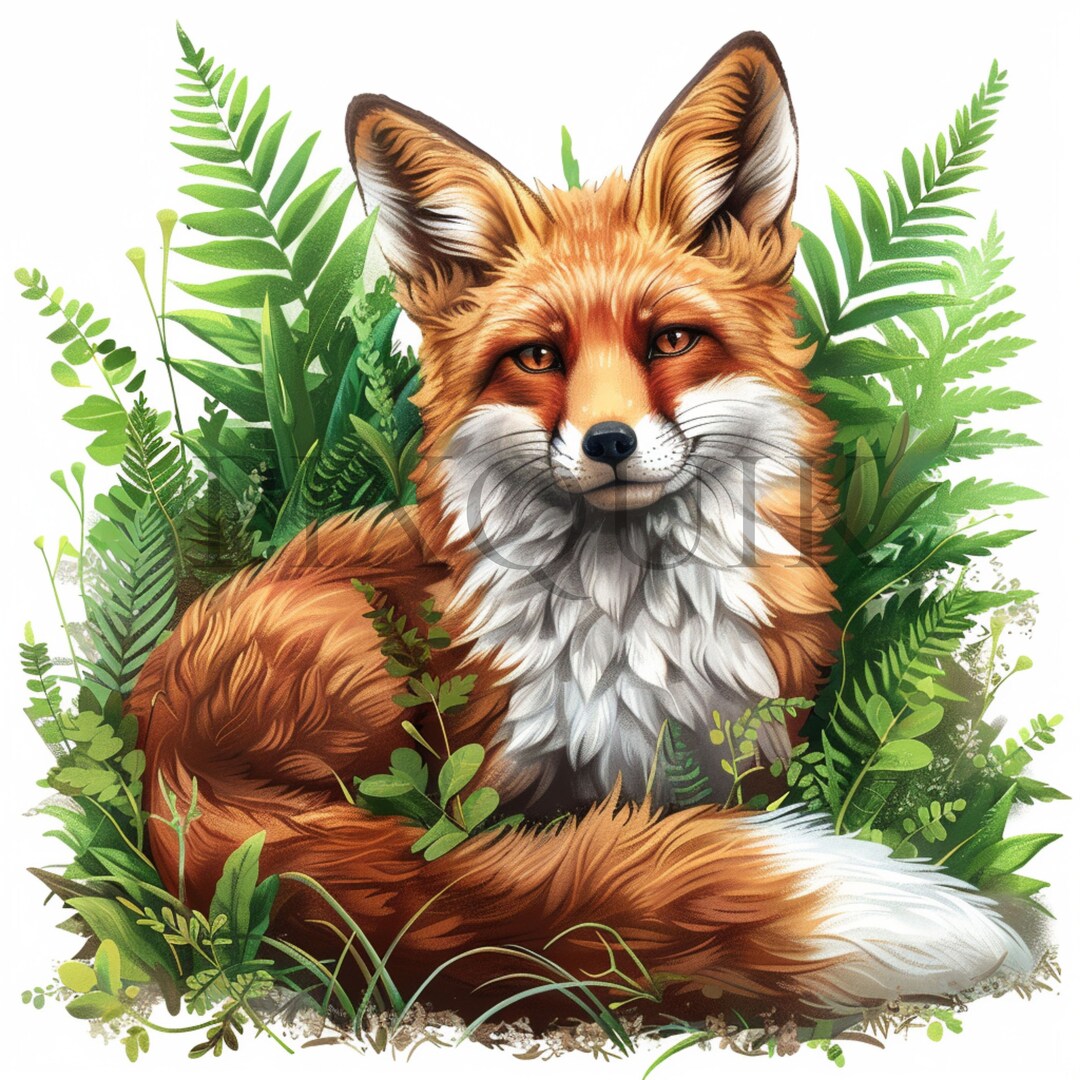 Woodland Animal Clipart | Fox Clipart | 10 High Quality JPG | Cute Fox ...