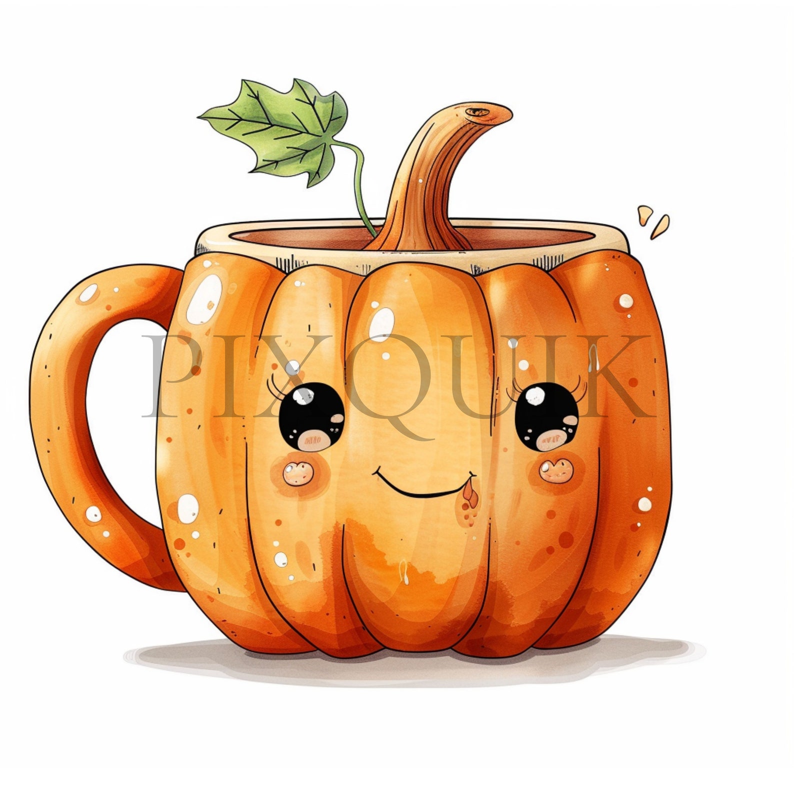 Pumpkin Mug Clipart | Cute Autumn Illustration (digital Download) - Etsy