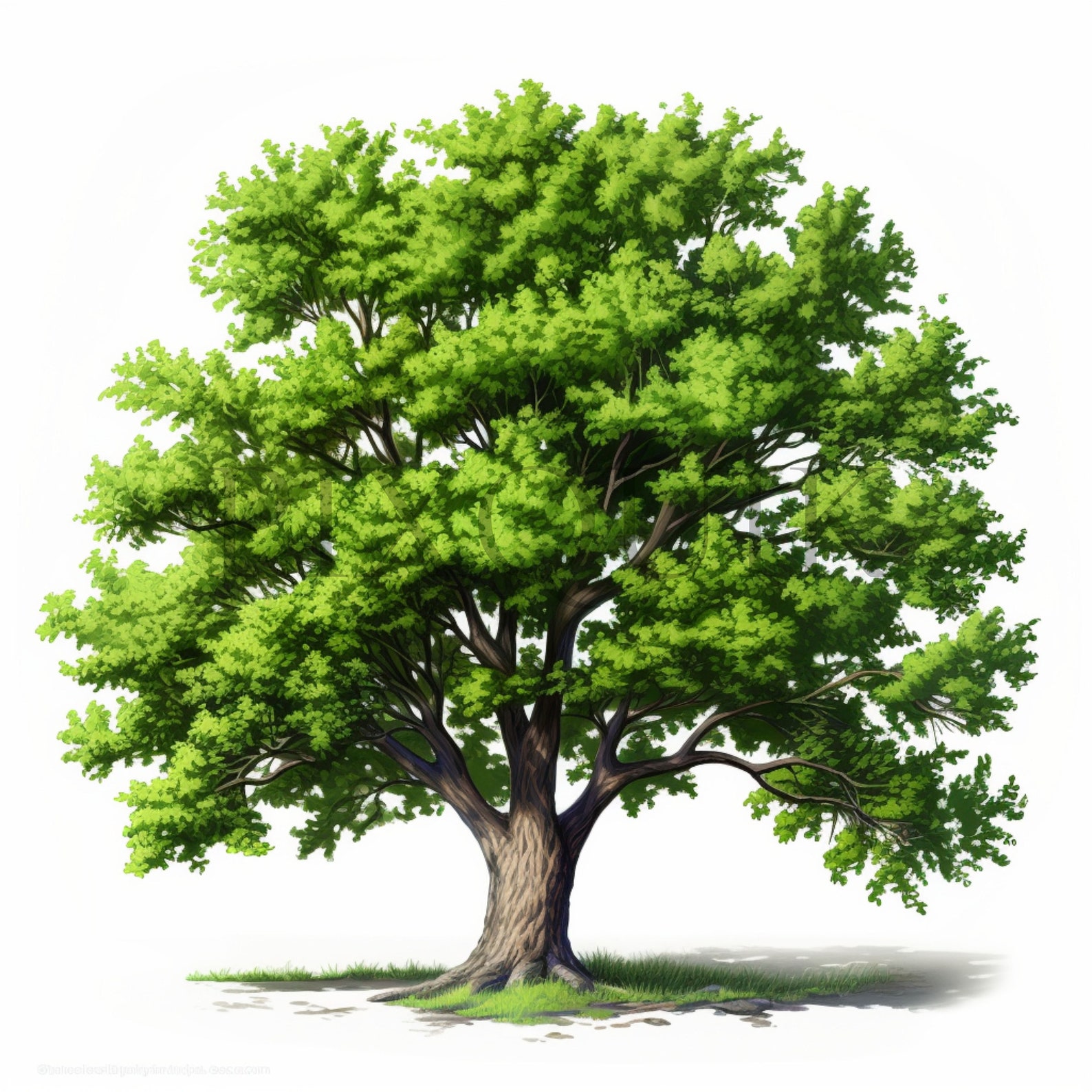 Ash Trees Clipart 10 High Quality Jpgs Botanical Art Ash Tree Digital ...