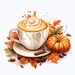Pumpkin Spice Coffee Clipart | Fall Vector Art (digital Download) - Etsy