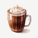 Hot Chocolate Mug Clipart | High Quality Jpgs (digital Download) - Etsy