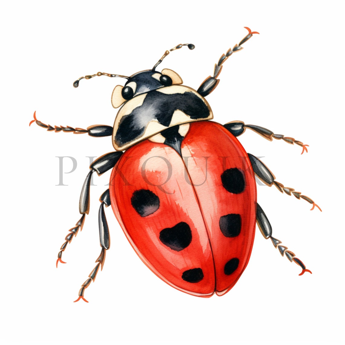 Ladybug Clipart 10 High Quality Jpgs Digital Download Ladybug Digital ...