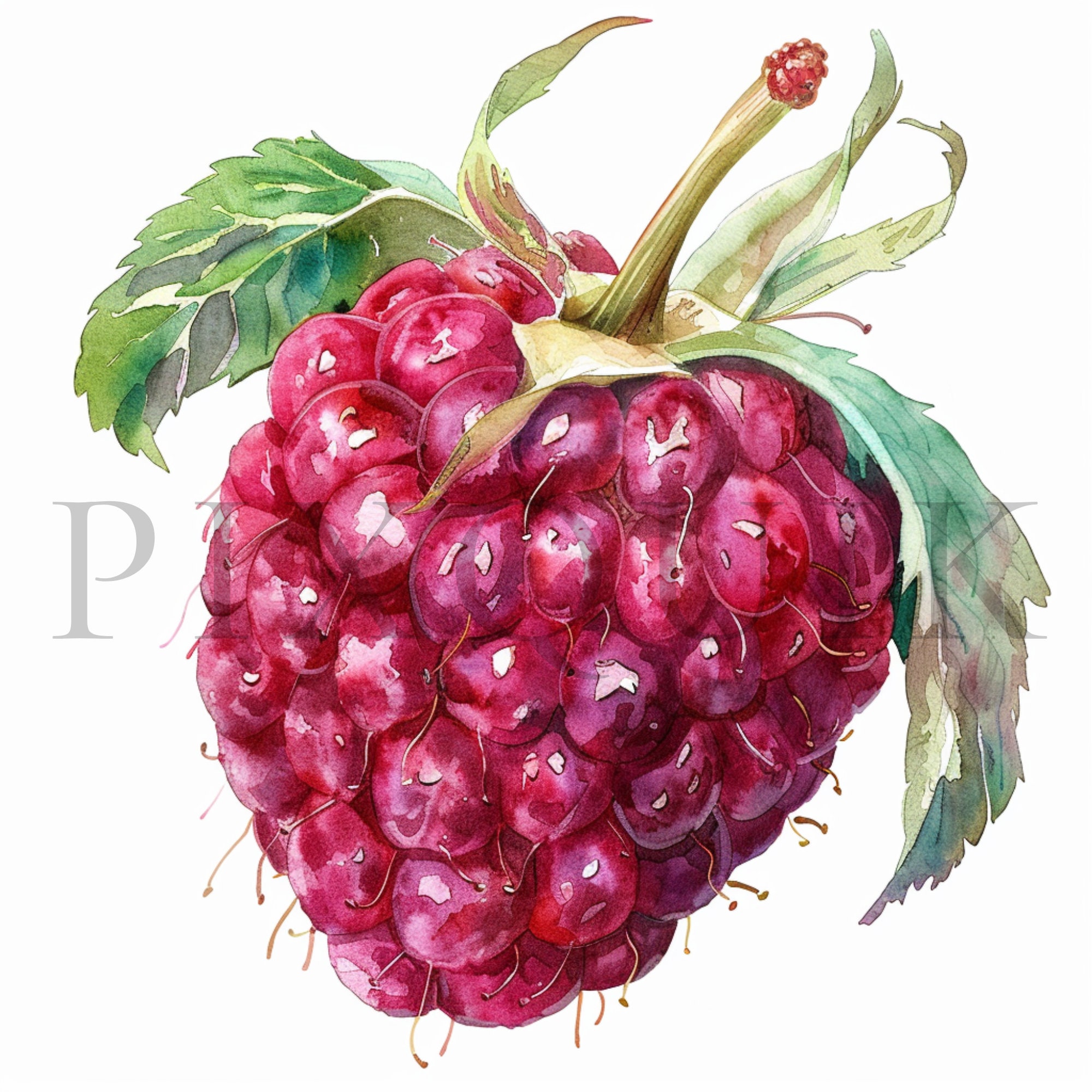 Raspberry Clipart | 10 High Quality Jpgs | Digital Download | Raspberry ...