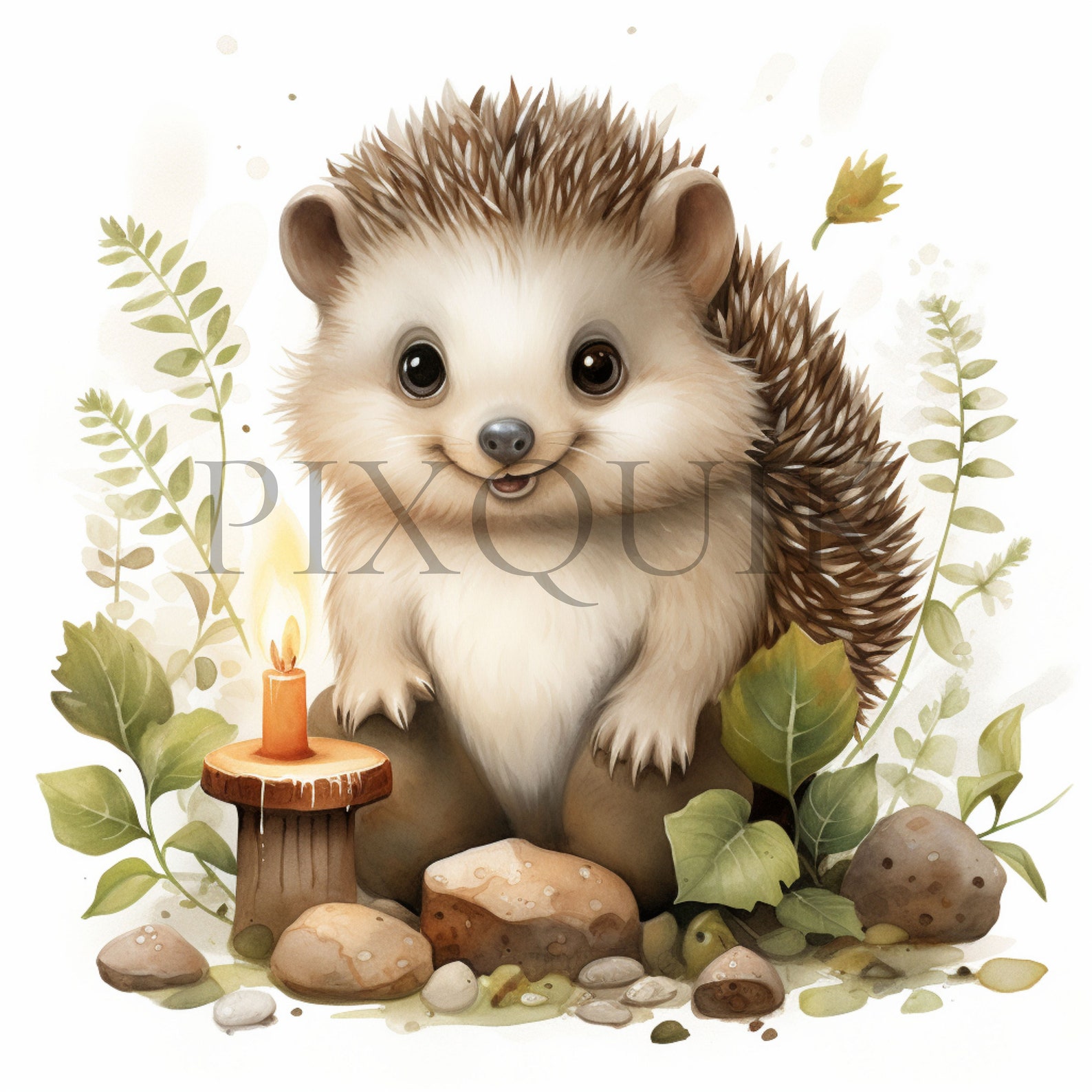 Hedgehog Clipart | Cute Woodland Animal Art (digital Download) - Etsy ...