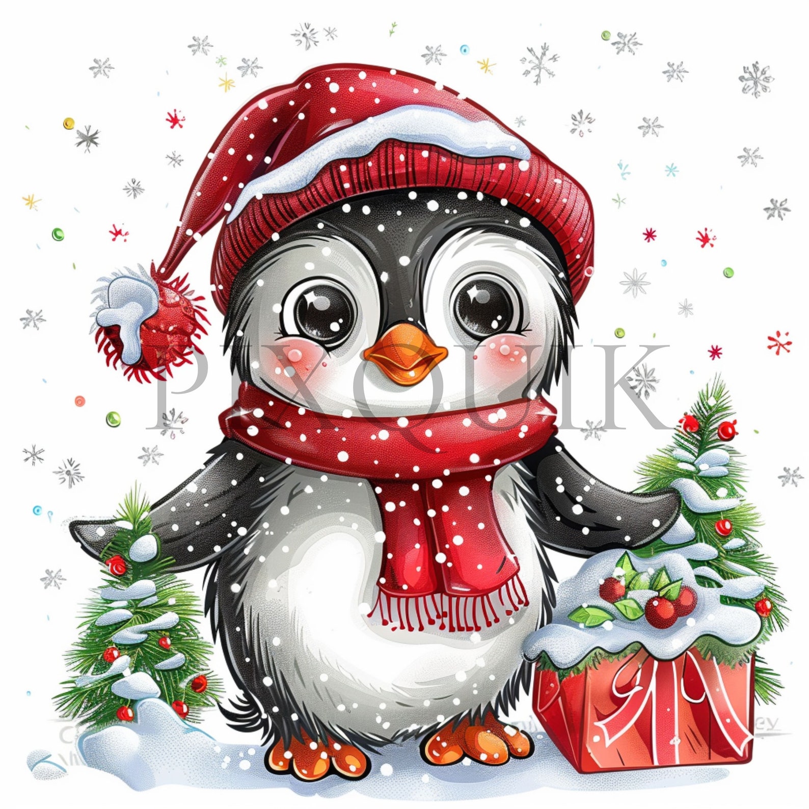 Winter Penguin Clipart 10 High Quality Jpgs Printable Penguin Clipart ...