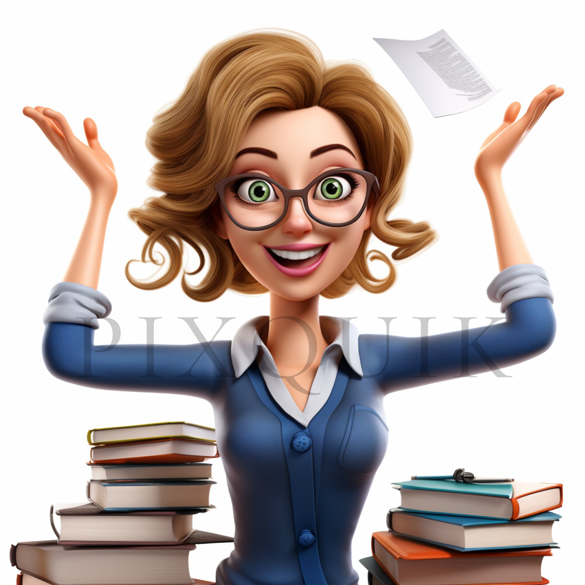 Funny Teacher Clipart 10 High Quality Jpgs Digital Download Teacher ...